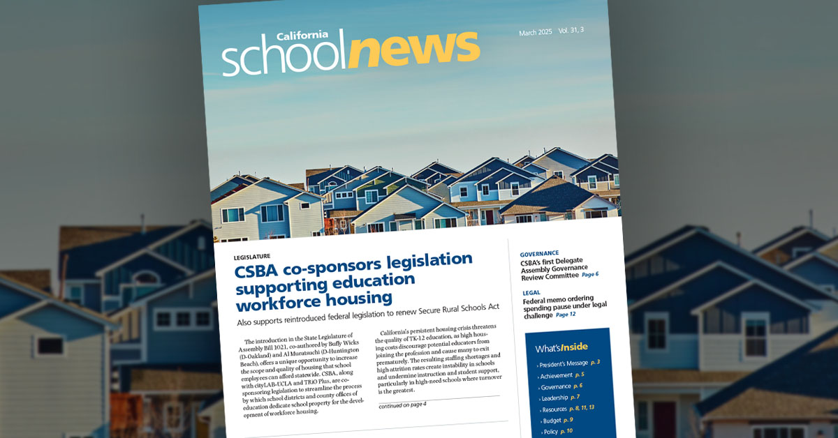 2025–26 CSBA Officers and Board of Directors
